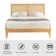 Bay Isle Home Stavern Mid Century Natural Platform Bed & Reviews | Wayfair